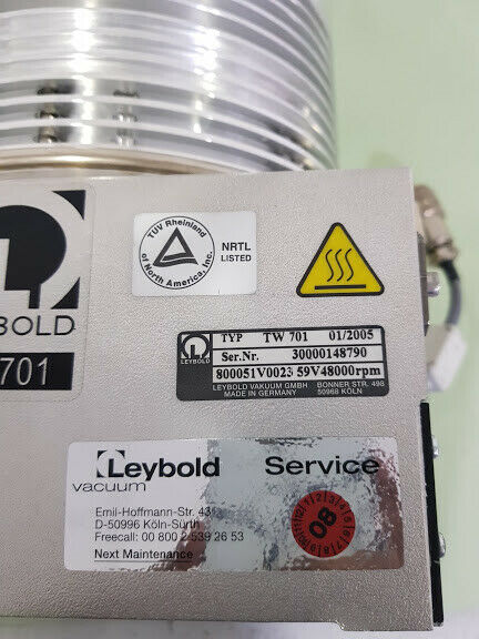 Leybold vakuum TW 701 800051v0023 TW701 160 ISO-K WC TDL RS485 ...