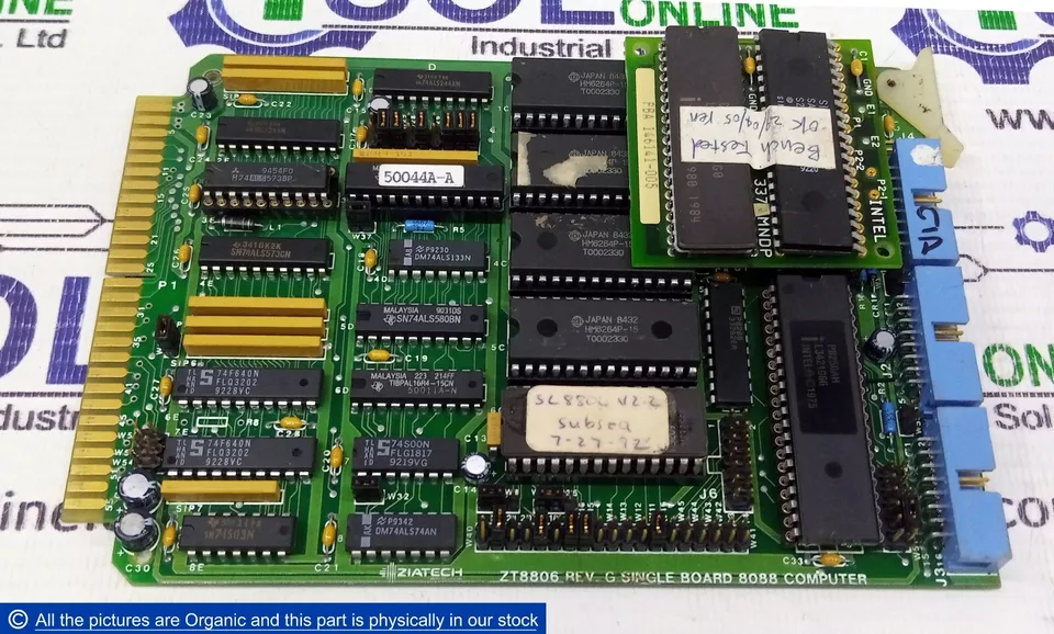 ZIATECH ZT8806 Rev. G V2.2 Single Board 8088 Computer SBC PCB-8806-G.1 ...