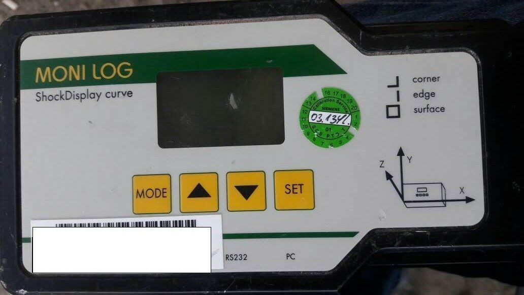 Moni Log SchockDisplay Curve R20 SMT & Hybrid Transportation Vibration ...
