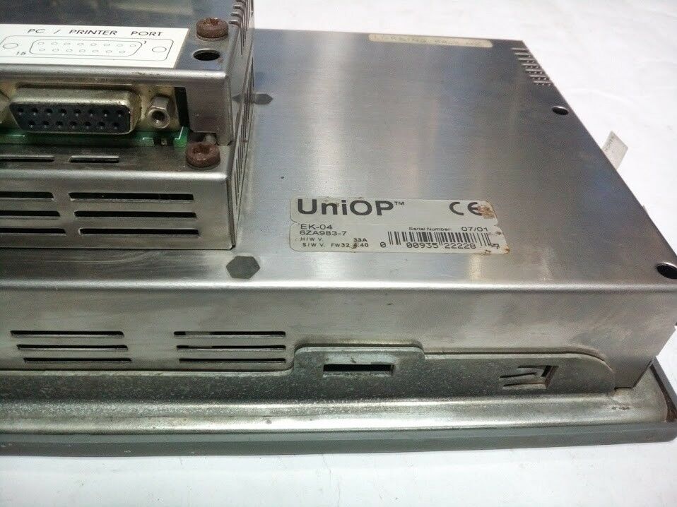 UniOP EK-04 6ZA983-7 V4.40 H/W V. 33A S/W V. FW32 4.40 Bedien Panel ...