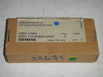 New Siemens 6SN1114-0NB00-0AA2 Ver.D Simodrive 611U Option-Profibus DP2 ...