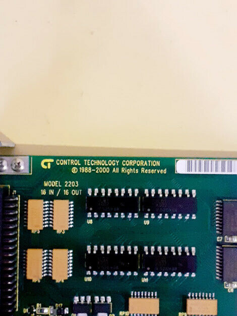 Control Technology 2203 16 IN / 16 Out Plc Module 2203 PCBNo. 50-15031 ...