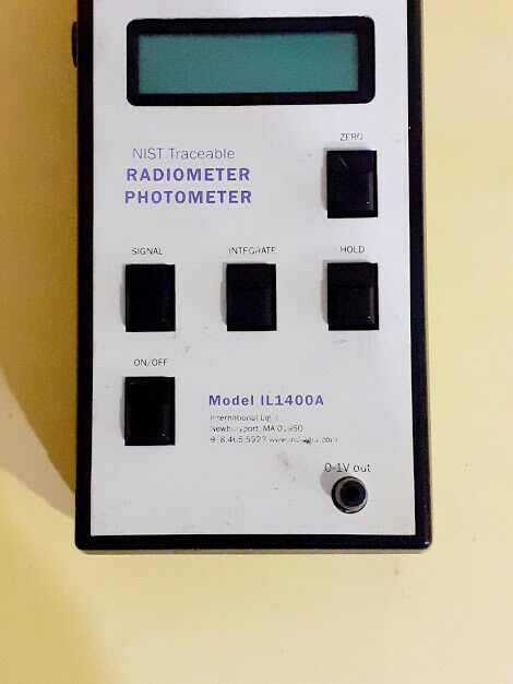 International Light IL1400A Radiometer/Photometer With WBS320 26823 ...