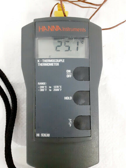HANNA Instruments HI 93530 K-Thermocouple Thermometer HI93530 - Industrial SOL Pte Ltd