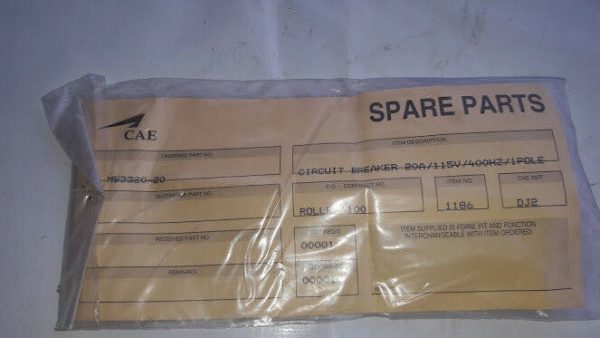 New ms3320-20 circuit breaker 20a/115v/400hz/1pole cae electronics ltd ...