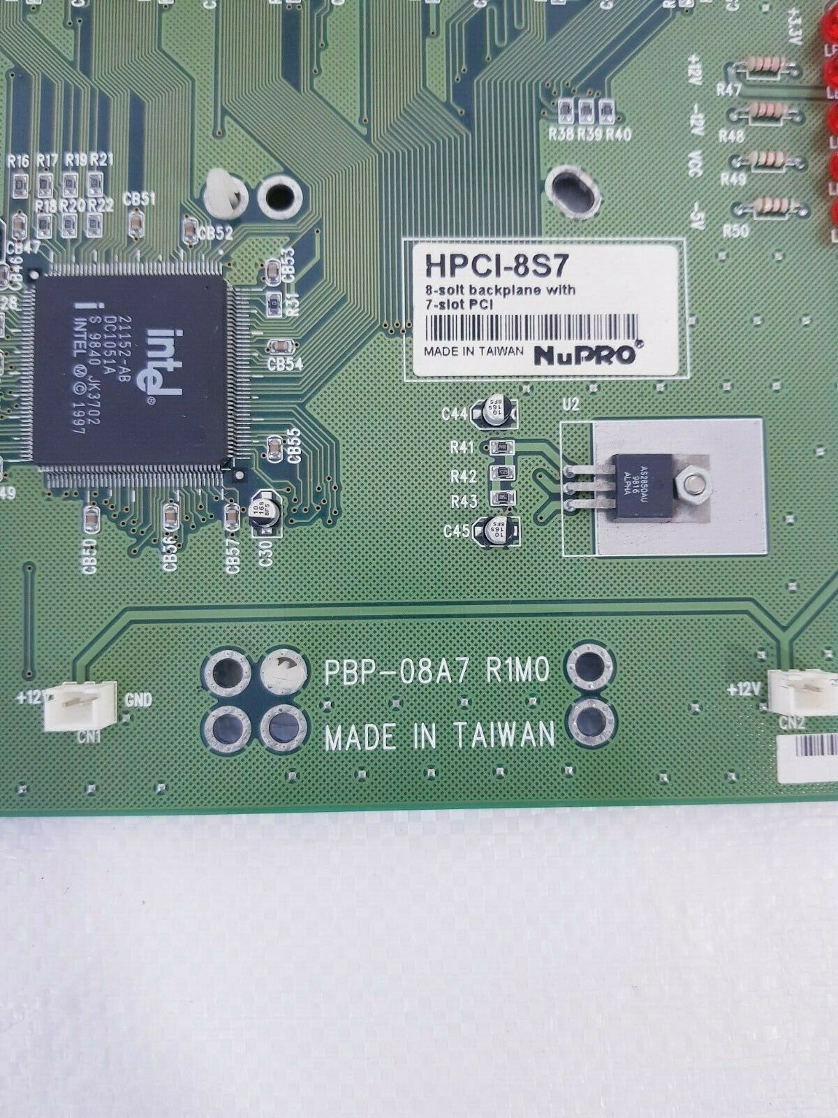 ADLINK NuPRO PBP-08A7 R1MO / HPCI-8S7 PICMG Backplane, 8-Slot (7xPCI ...