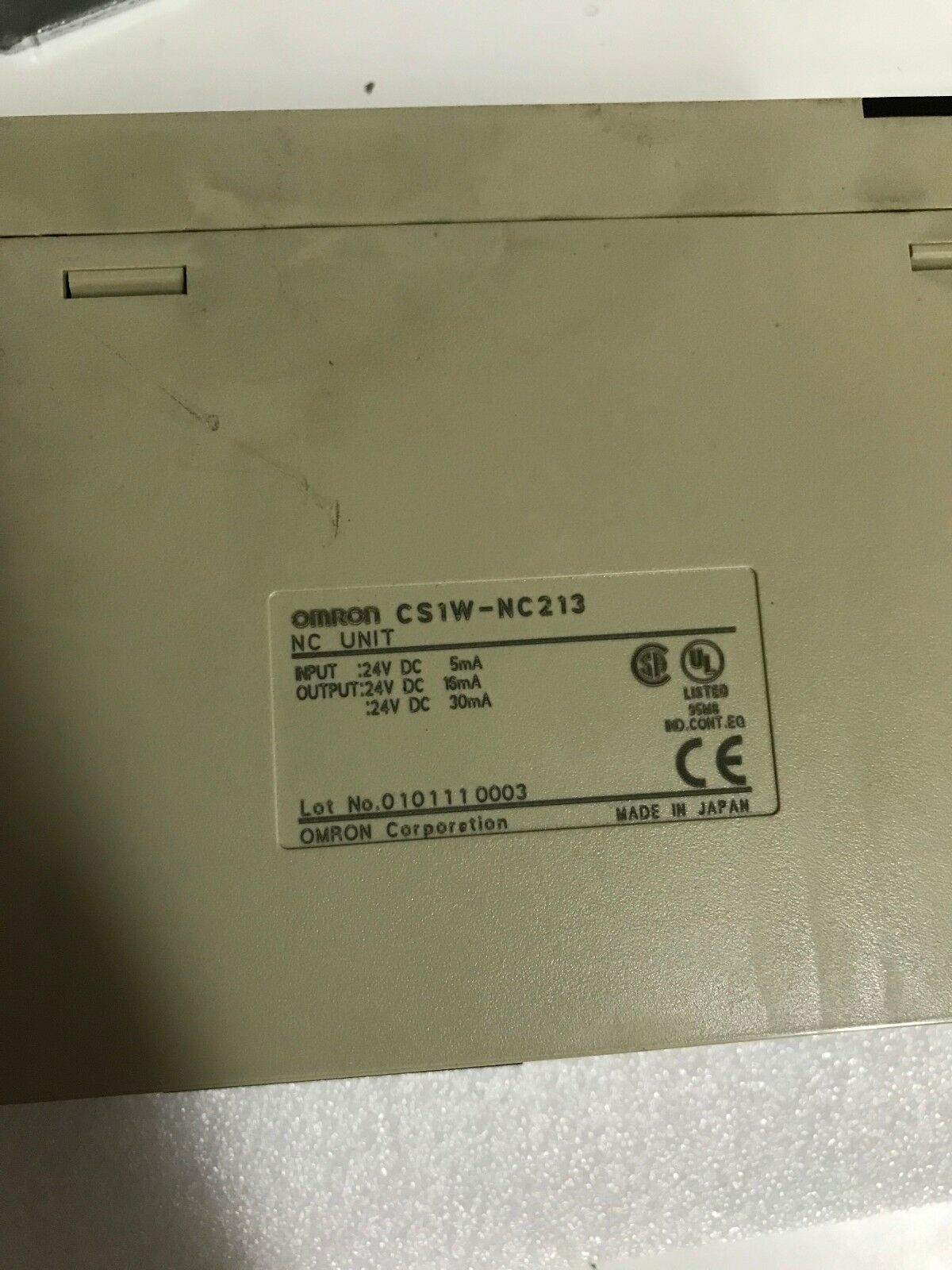 Omron CS1W-NC213 NC Unit CS1WNC213 - Industrial SOL Pte Ltd