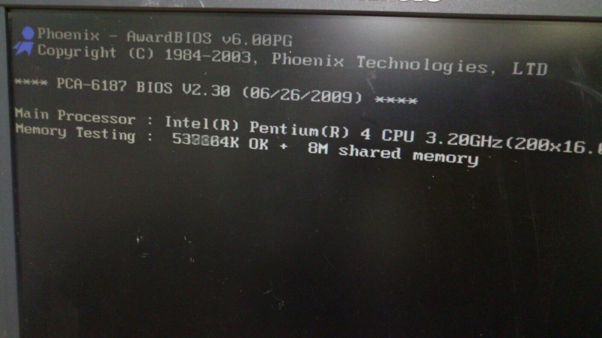 Advantech PCA-6187 A2 19A2618702 Bios V2.30 Pentium 4 3.2Ghz Industrial ...