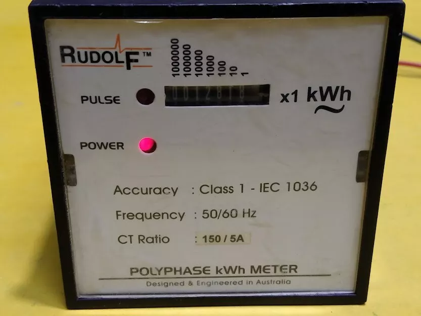 RUDOLF EDM-PKM Polyphase Kilowatt hour Meter EDMPKM kWh - Industrial ...