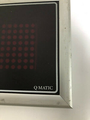 QMatic D2443A Silver Red Led 4-Character Workstation Display Q-Matic ...