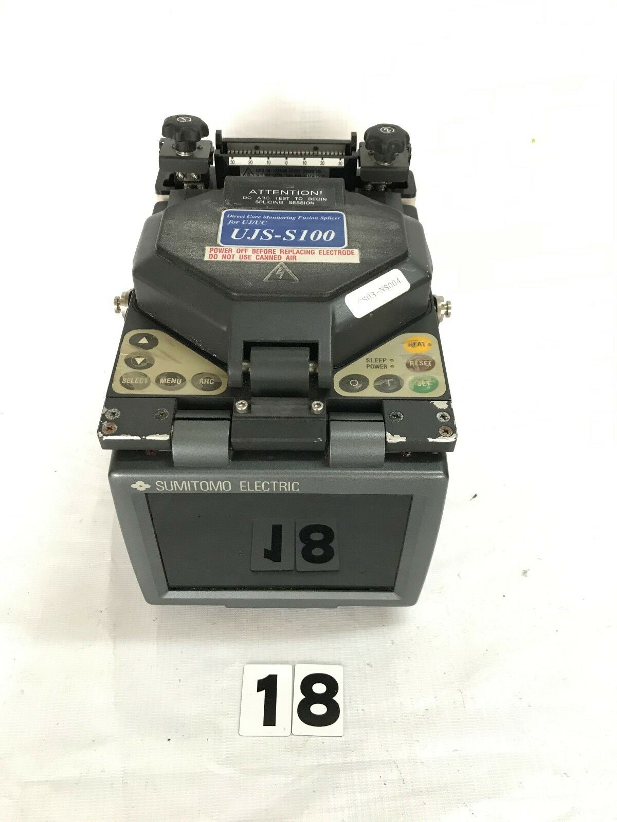 Sumitomo electric UJS-S100 Direct Core Monitoring Fusion Splicer scs03 ...