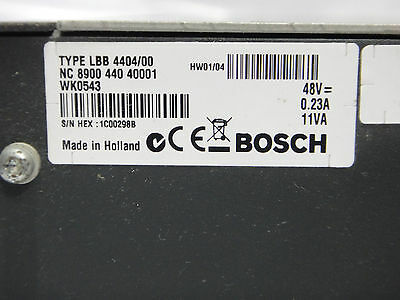 Bosch LBB 4404/00 NC 8900 440 40001 WK0543 Audio Expander Power ...
