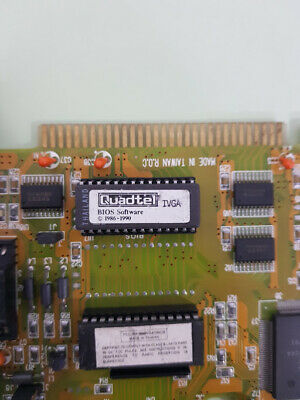 ISA VGA Card MVGA T8900CS Bios Quadtel IVGA Trident TVGA8900C ...
