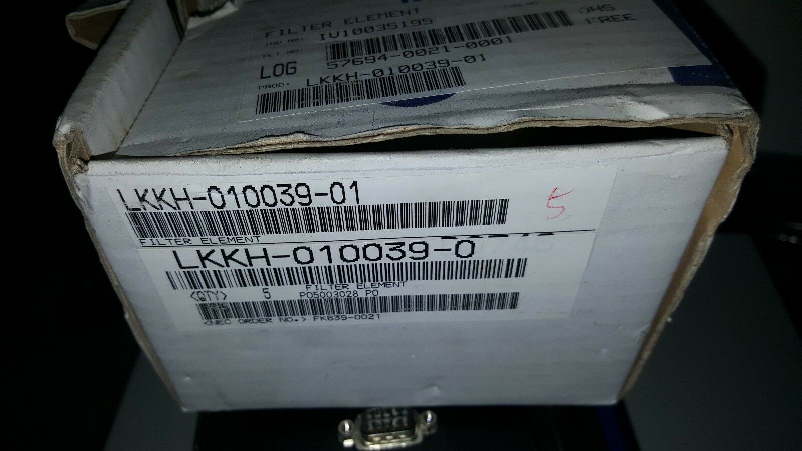 New disco corporation filter element LKKH-010039-01 NEC FK639-0021 lot ...