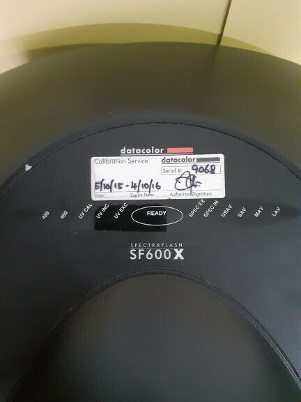 Applied Color Systems Datacolor 600 Spectraflash SF600X P/N 1200-1397 ...