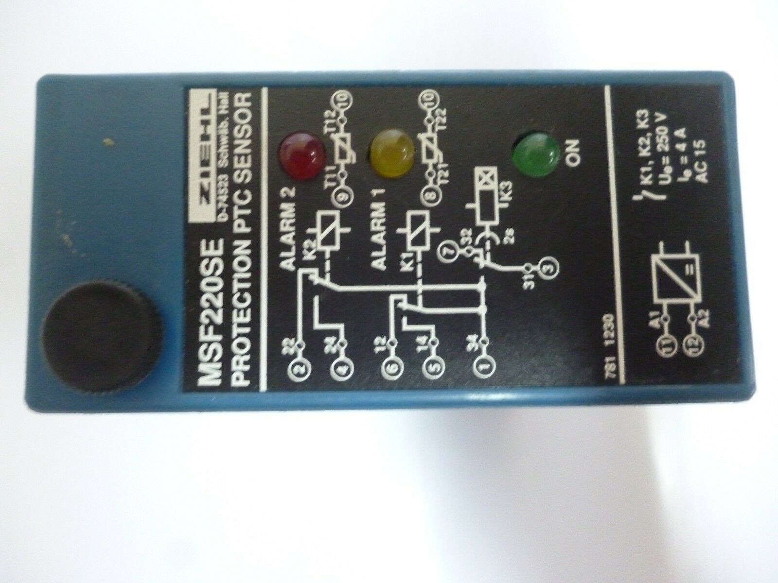 ZIEHL MSF220SE PROTECTION PTC SENSOR - Industrial SOL Pte Ltd