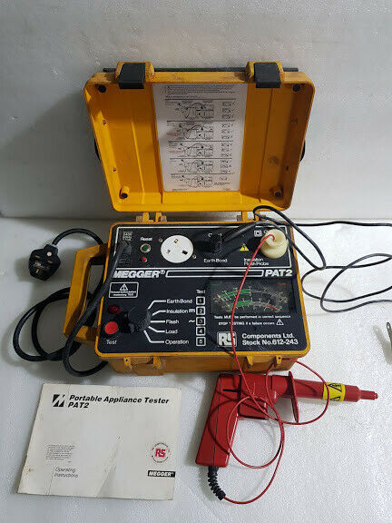Megger PAT2 Portable Appliances Tester RS Components PAT-2 - Industrial ...