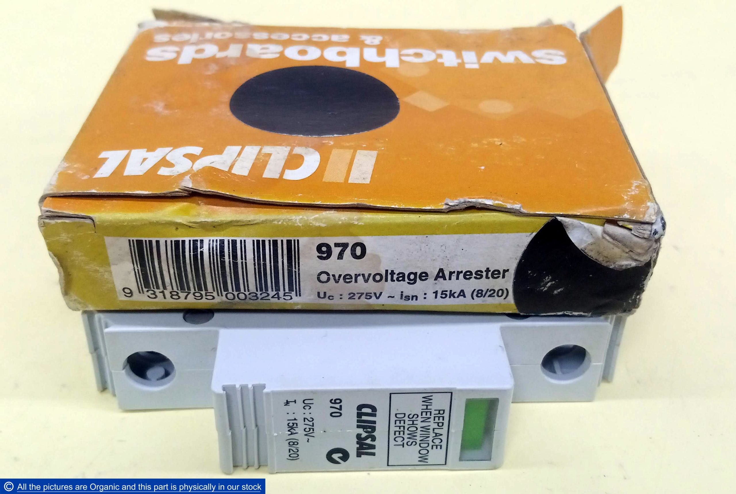 Clipsal 970 Overvoltage Arrester 275V-15kA 8/20 Surge Protector SPD ...