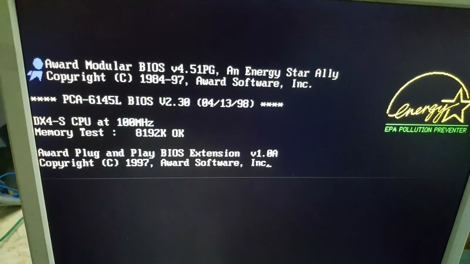 Advantech SBC PCA-6145 486 Rev C1 01-1 Bios V2.30 486 DX4-S Industrial ...