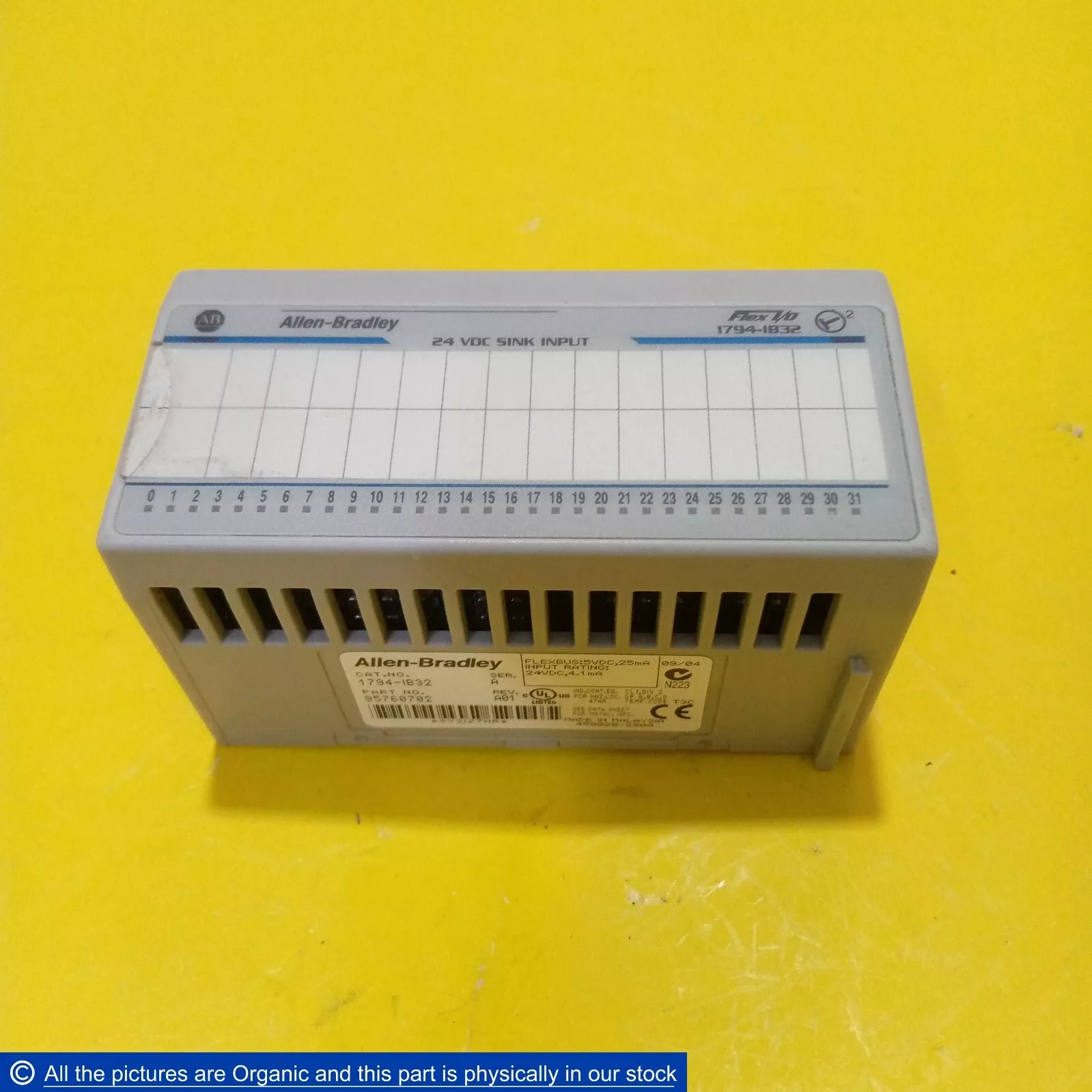 Allen-Bradley 1794-IB32 P/N 95760702 Rev. A01 Ser. A Flex I/O Output ...