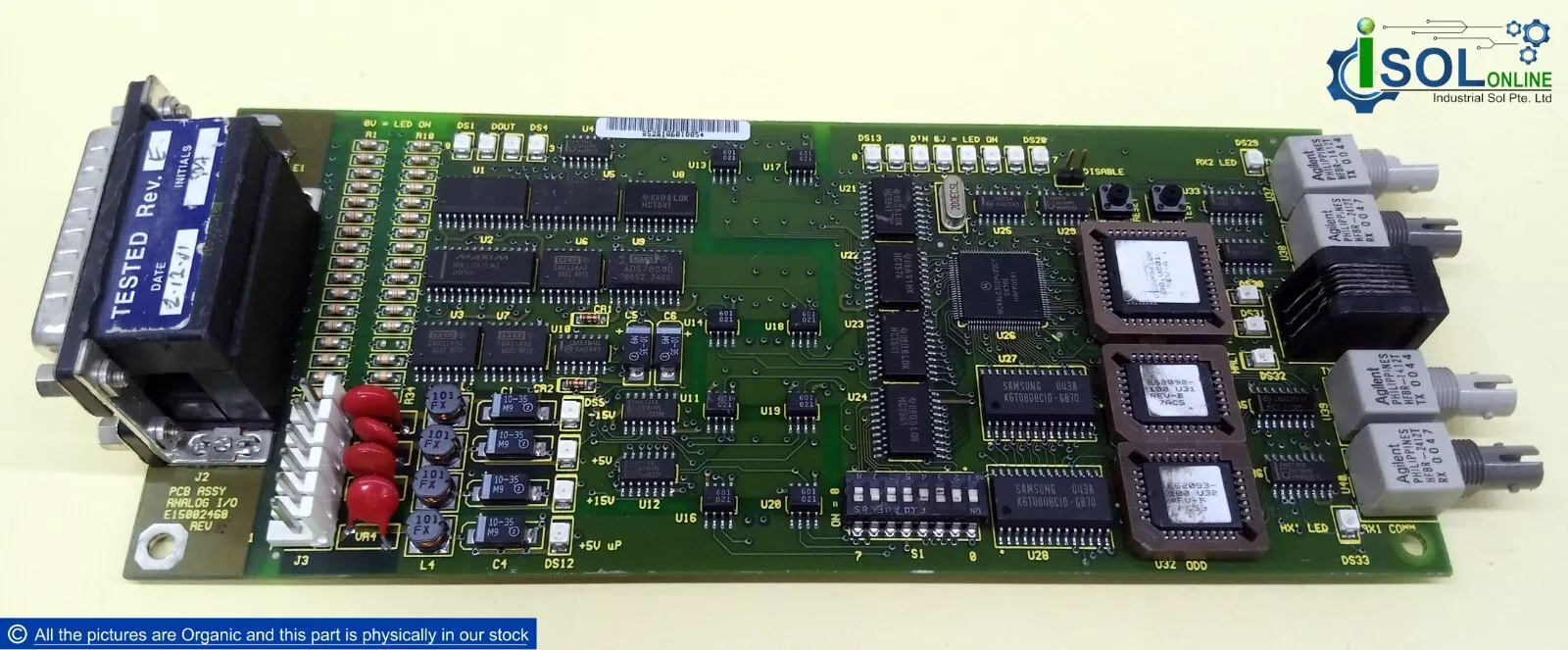 Varian E15002460 Rev E PCB Assy Analog I/O E14002460 Rev C PCB Machining - Industrial SOL Pte Ltd