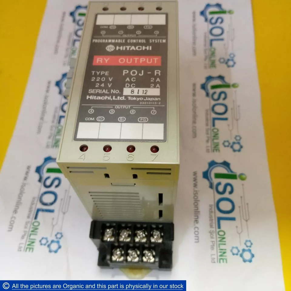 HITACHI POJ-R Programmable Control system 220 V AC 2A 24 V DC 2A HIZAC J-16 New - Industrial SOL ...