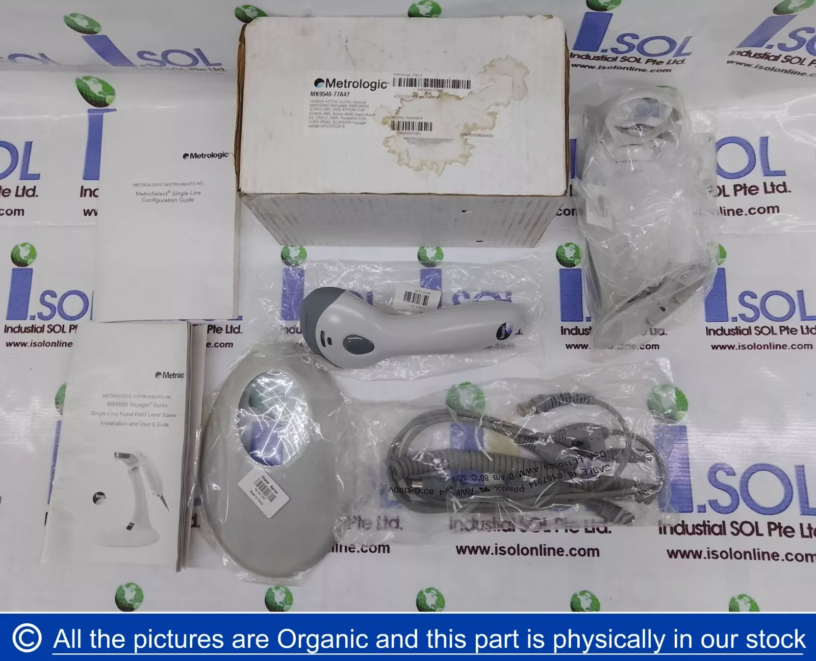 Metrologic MK9540-77A47 Voyager Barcode Scanner MS9540 with 46-46351 ...