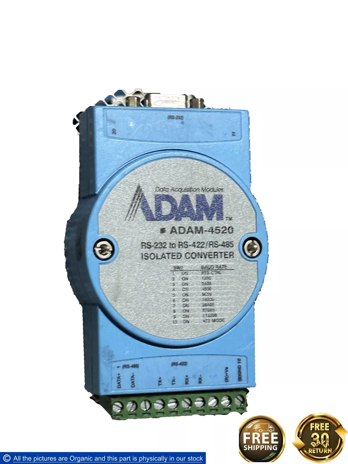 Advantech ADAM-4520 Data Acquisition Modules RS-232 to RS-422/485 Converter - Industrial SOL Pte Ltd