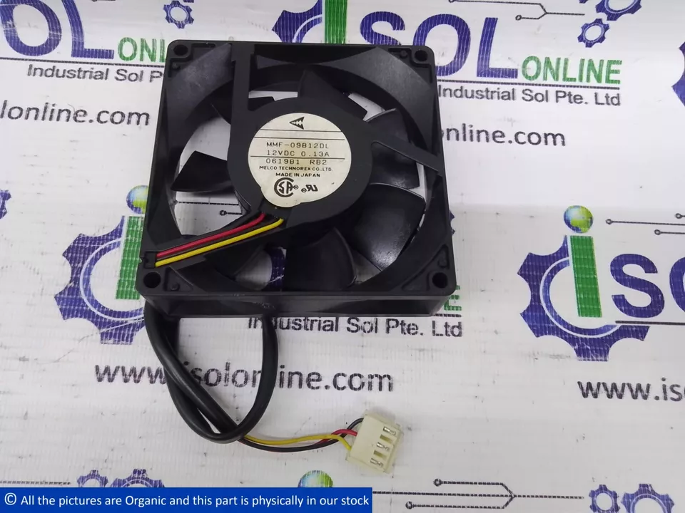 Melco Technorex MMF-09B12DL DC Axial Fan 0.13A 12V DC JAPAN - Industrial SOL Pte Ltd