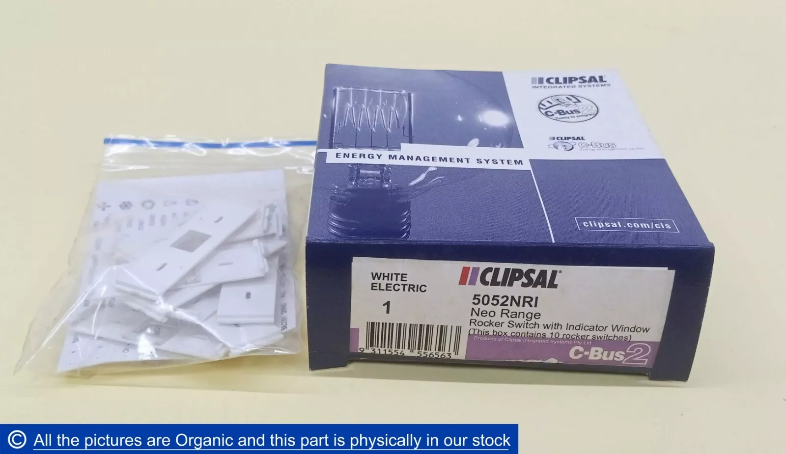 Clipsal 5052NRI Neo Range Rocker Switch with Indicator Window C-Bus2 ...