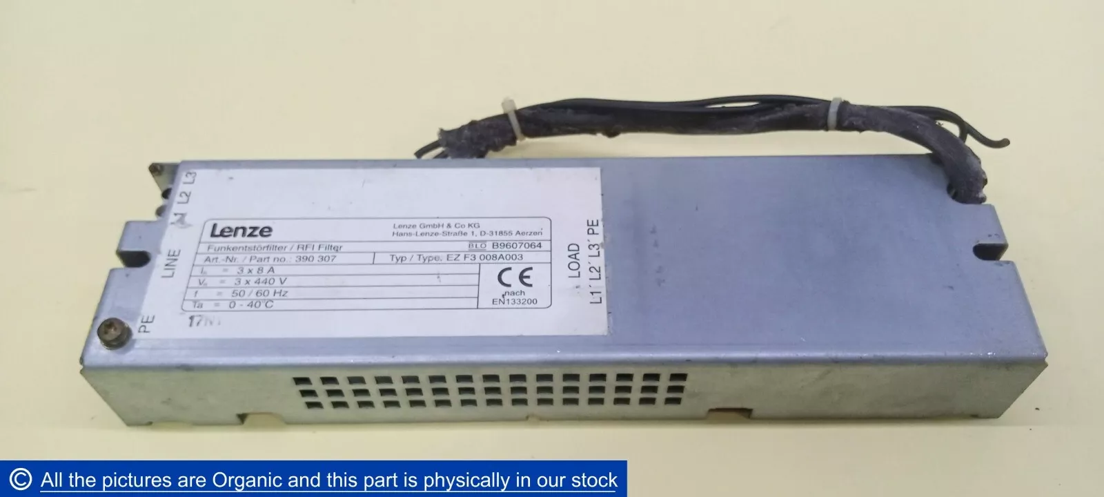 Lenze 390 307 Type EZ F3 008A003 RFI Filter Radio Frequency ...