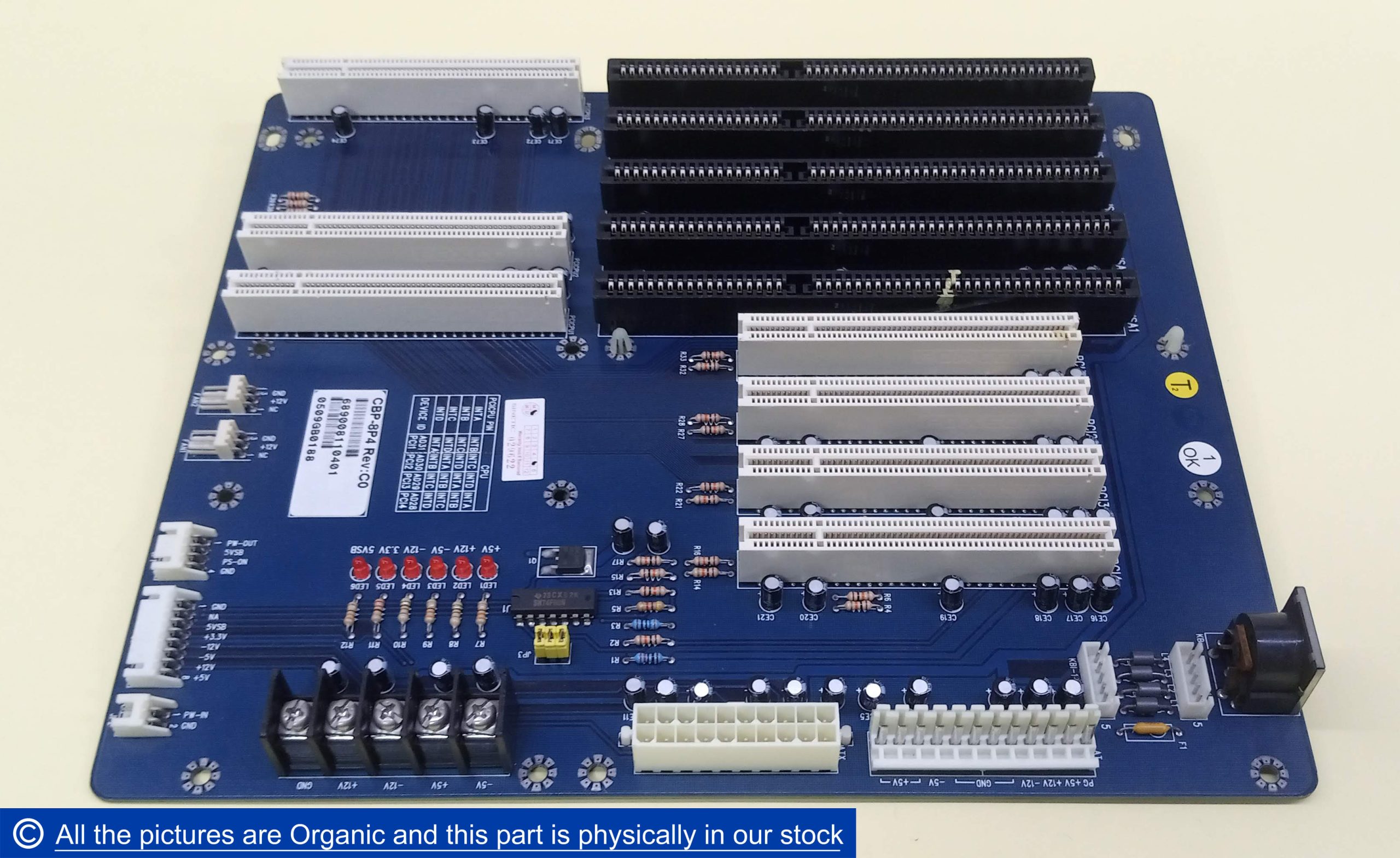 Sinetic CBP-8P4 Rev: C0 Backplane Board 8 Slot, 4 PCI, 4 ISA CBP8P4 ...