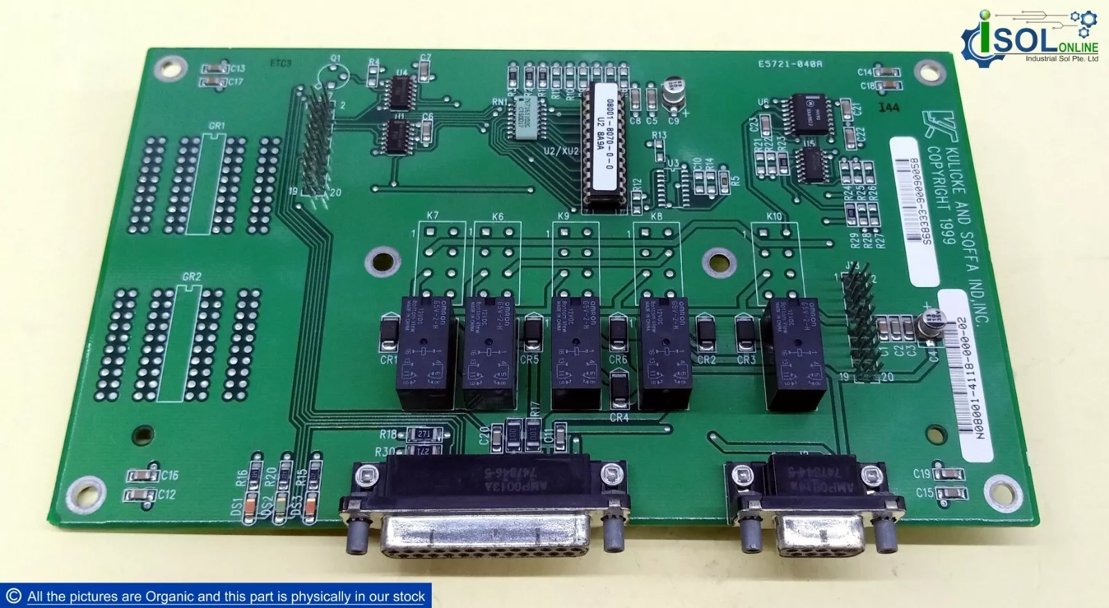 Kulicke and Soffa N08001-4118-000-02 PC Interface Board Assy. 08001-4118-001-02 - Industrial SOL ...