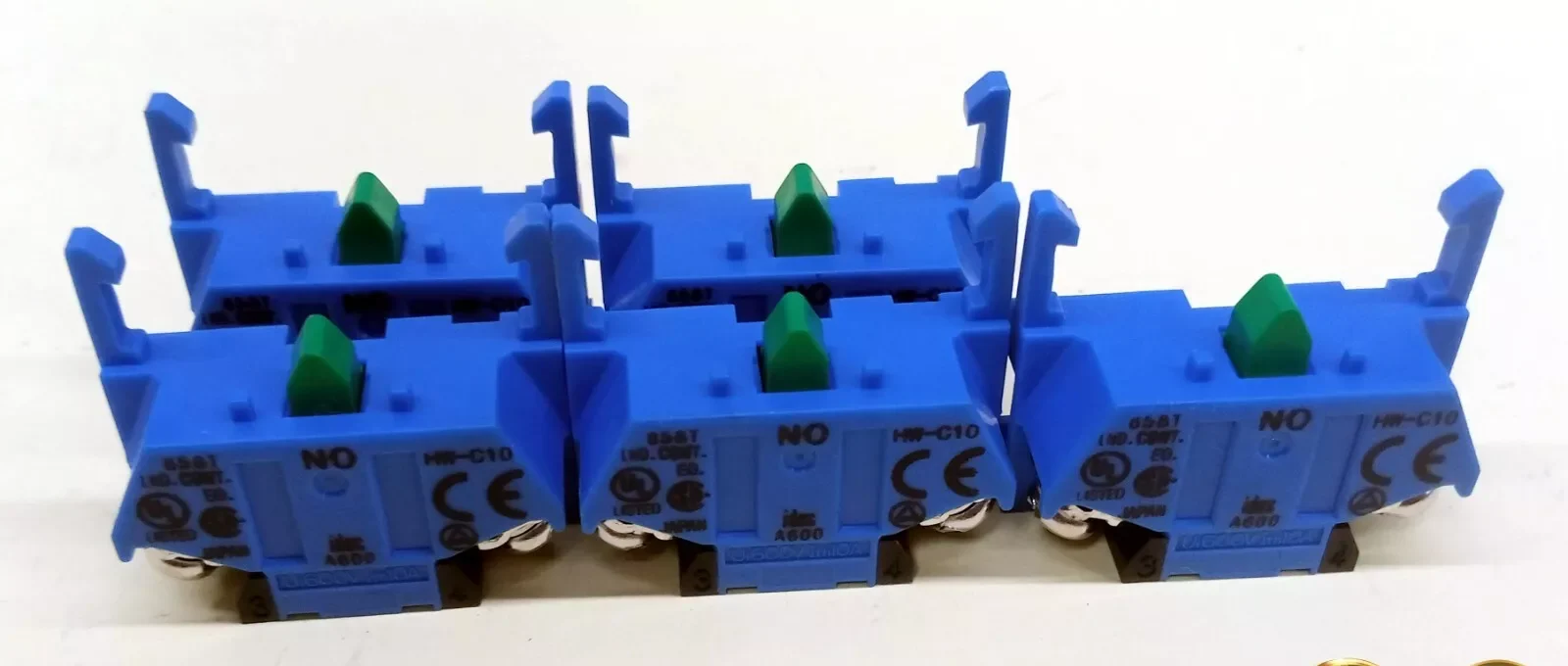 Idec HW-C10 Heavy-Duty Contact Block A600 Single Pole SPST 600V 10A Lot ...