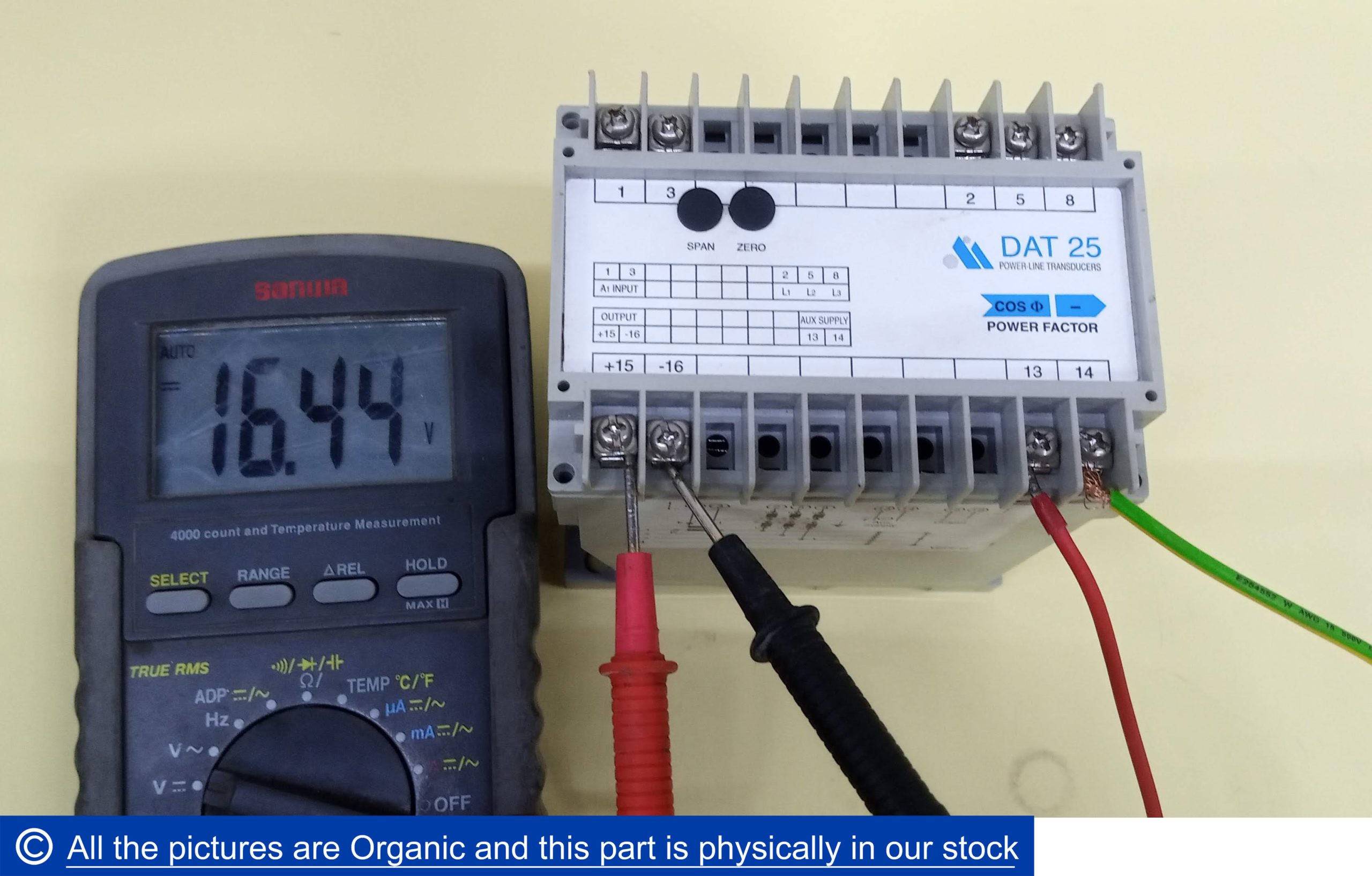 Amptron Power Line Transducers T25-PF12 DAT 25 3 Phase Power Factor ...