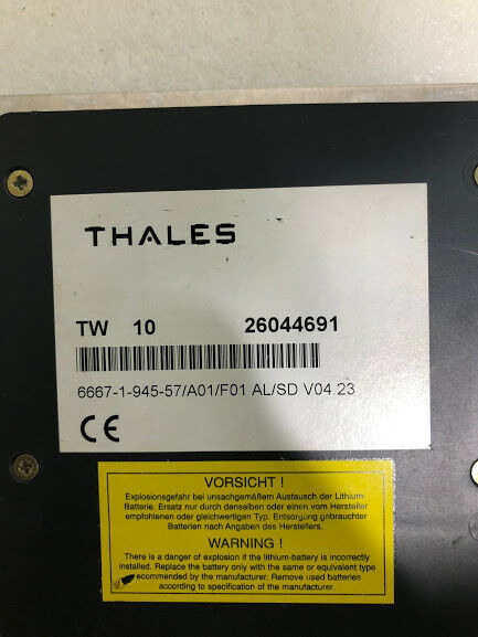 New Thales TW 10 26044691 6667-1-945-57/A01/F01 AL/SD V04.23 ATM mattle ...
