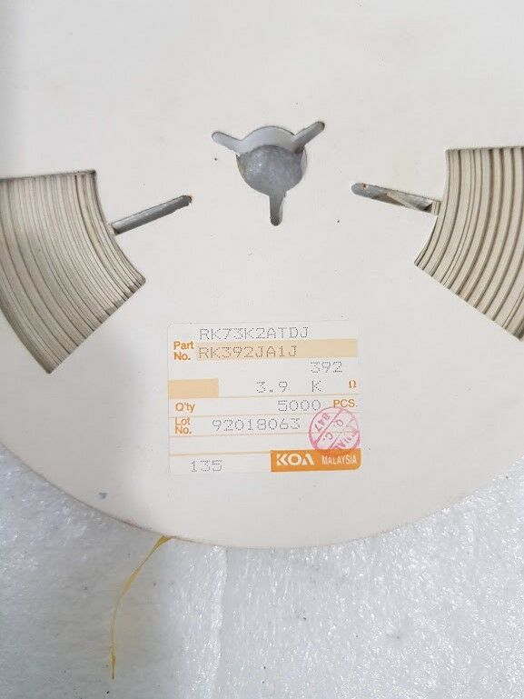 New KOA Denko RK73K2ATDJ Flat Chip Resistors 3.9k RK392JA1J 10 pcs SMD ...