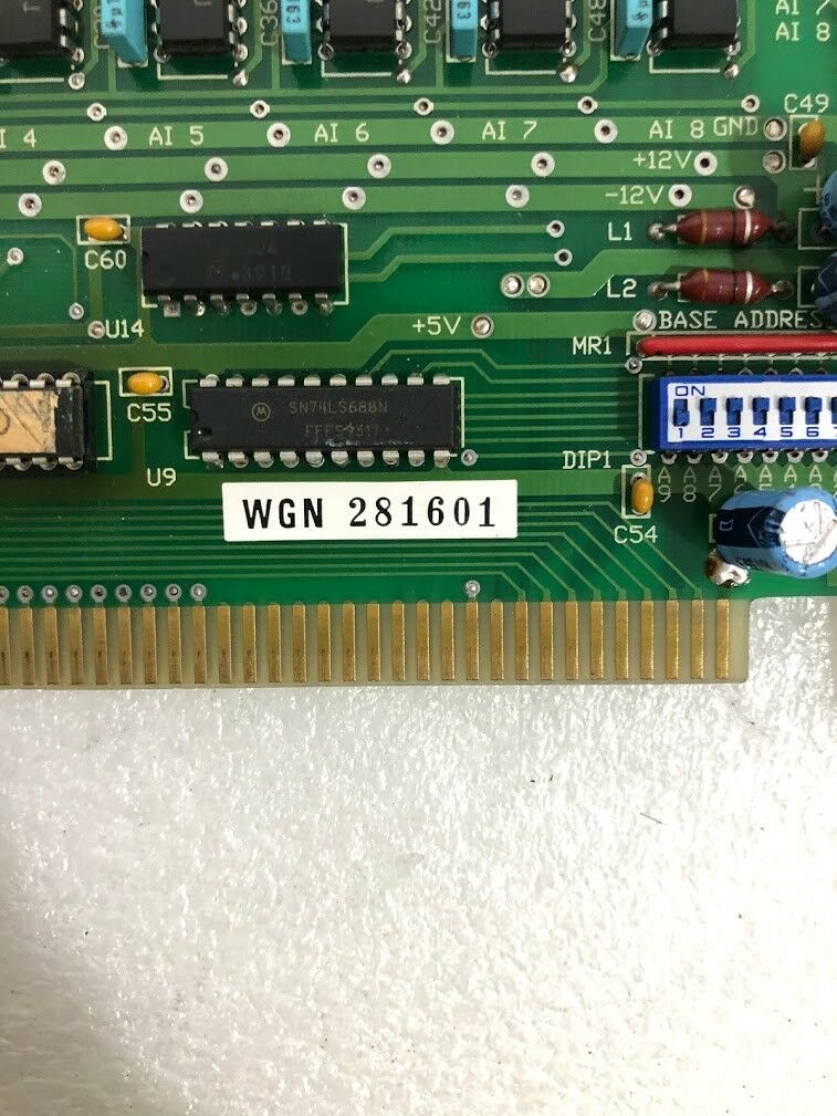 Willowglen 2830 AI 8 Diff S&H Input A/D Rev 1.1 ISA PC interface Card ...