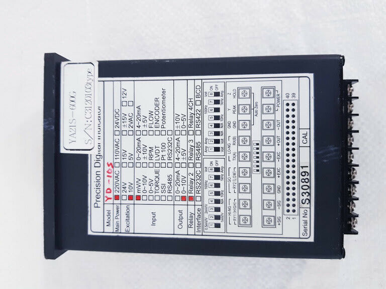 SETech YD-10s Precision Digital Indicator YA21S-600G 0-10V mV/V - Industrial SOL Pte Ltd