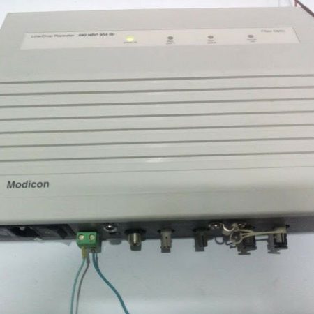 Schneider Modicon 490-NRP-954-00 Fiber Optic Repeater Ri/O Line Drop ...