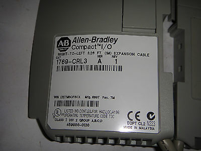 New Allen-Bradley 1769-CRL3 Ser.A Rev.1 1769 Compact I/O Right To Left ...