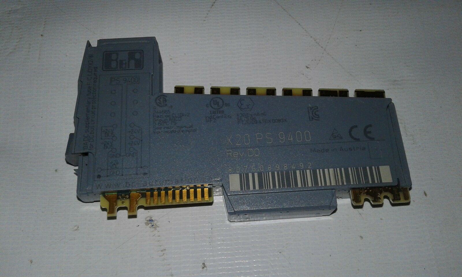 b&r powerlink X20BC8083 Rev 10 Mounted on X20PS9400 Rev D0 X20BB80 Rev ...