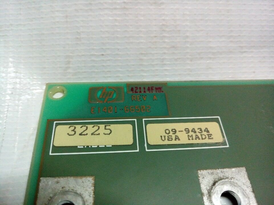 HP E1401-66502 Rev A 3225 09-9434 PCB Board HP E1401A High power ...