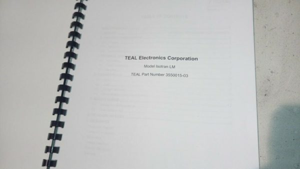 TEAL Electronics Corp. Isotran LM 3550015-03 Power Conditioner NEW CT ...