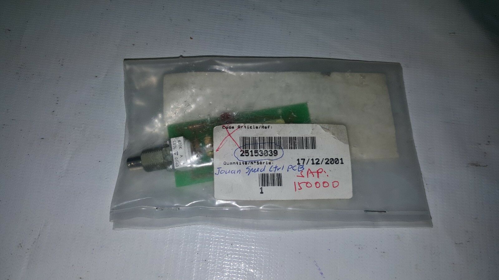 New Jouan 25153039 Centrifuge CTE Gradateur BBVV speed control pcb ...