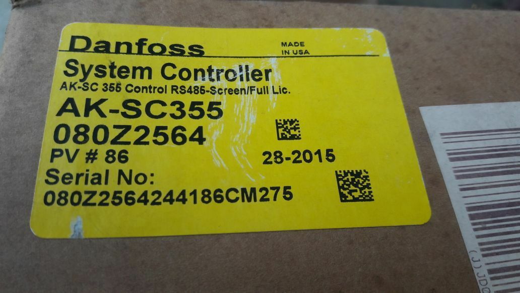 AK-SC355 Danfoss AK-355(RS485) Refrigeration controller 080Z2564 VG3 ...