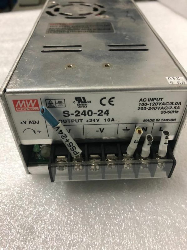 Mean Well S-240-24 24V 10A Single output Switching Power supply unit ...