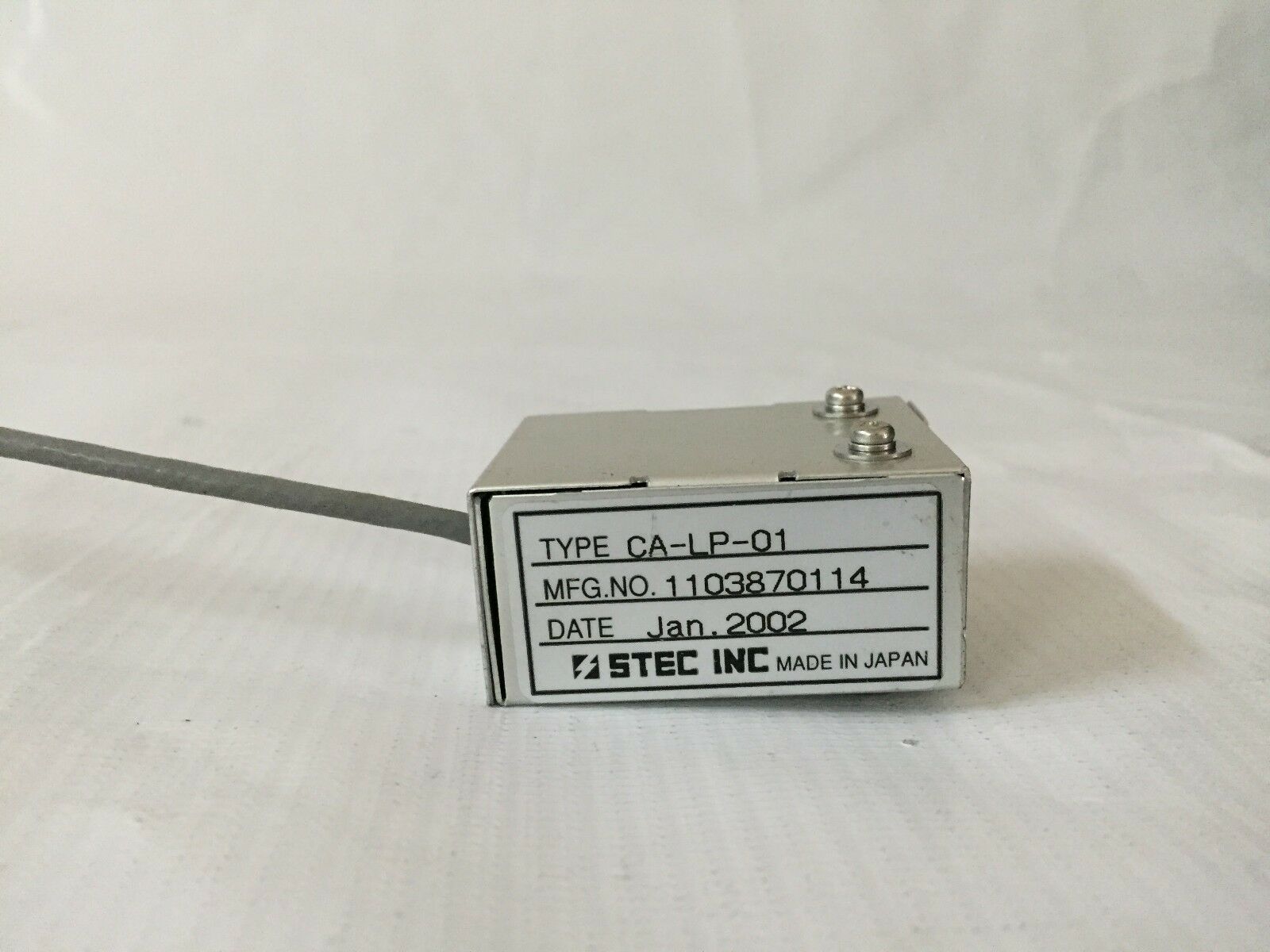 STEC Inc ca-lp-01 Mfg. No. 1103870114 - Industrial SOL Pte Ltd