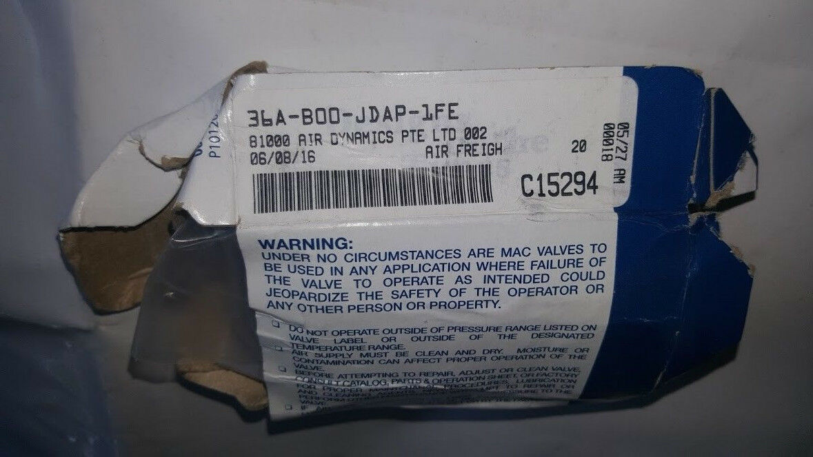 New Mac valves 36A-JDAP-1FE MAC 36 series valve - Industrial SOL Pte Ltd