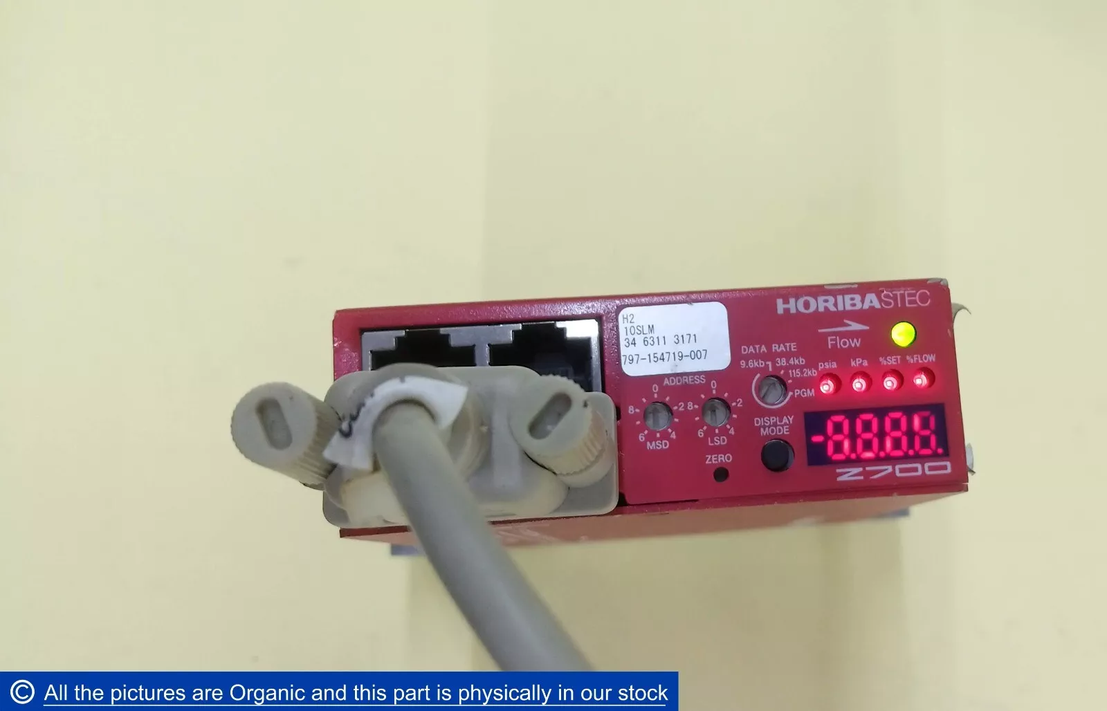 Horiba Stec Z700 SEC-Z712MGX Mass Flow Controller 797-154719-007 10SLM ...